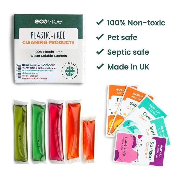 Plastic-Free Soluble Cleaning Sachets - Antibacterial | All Living ...